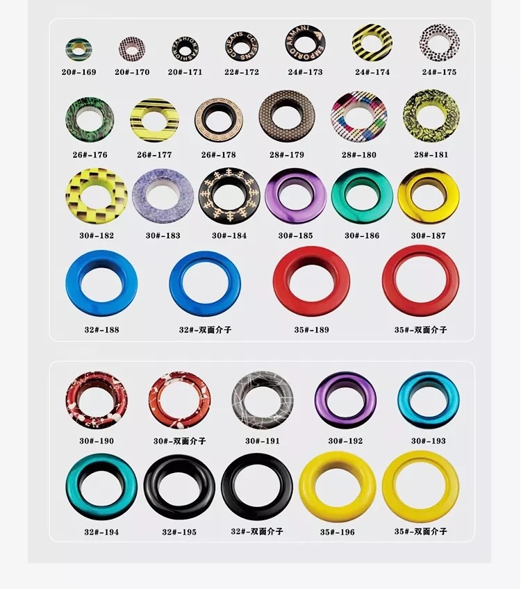 Rainbow Plated Round Grommet Eyelet
